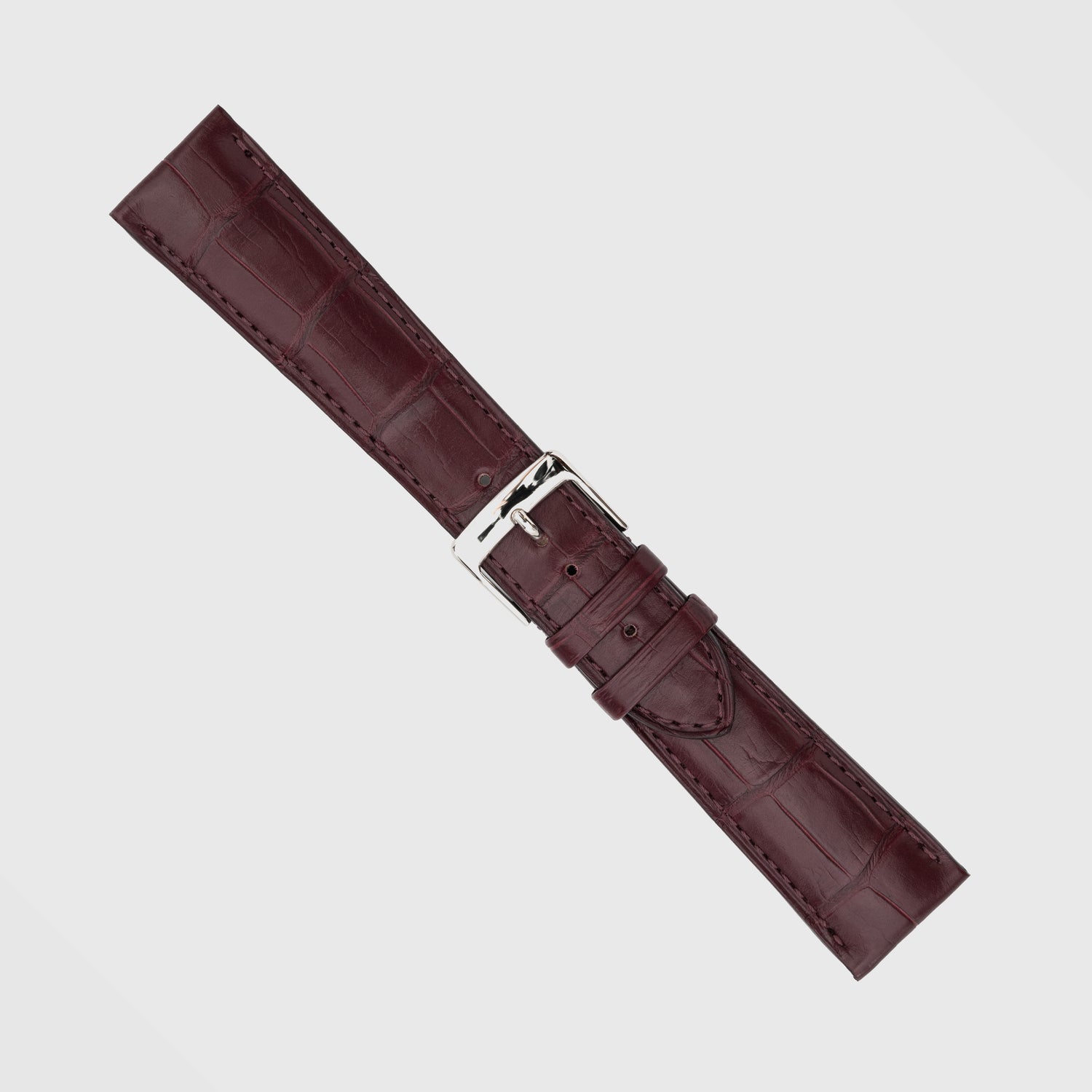 Camille Fournet Strap Alligator Matte Square Scales Crushed Raspberry